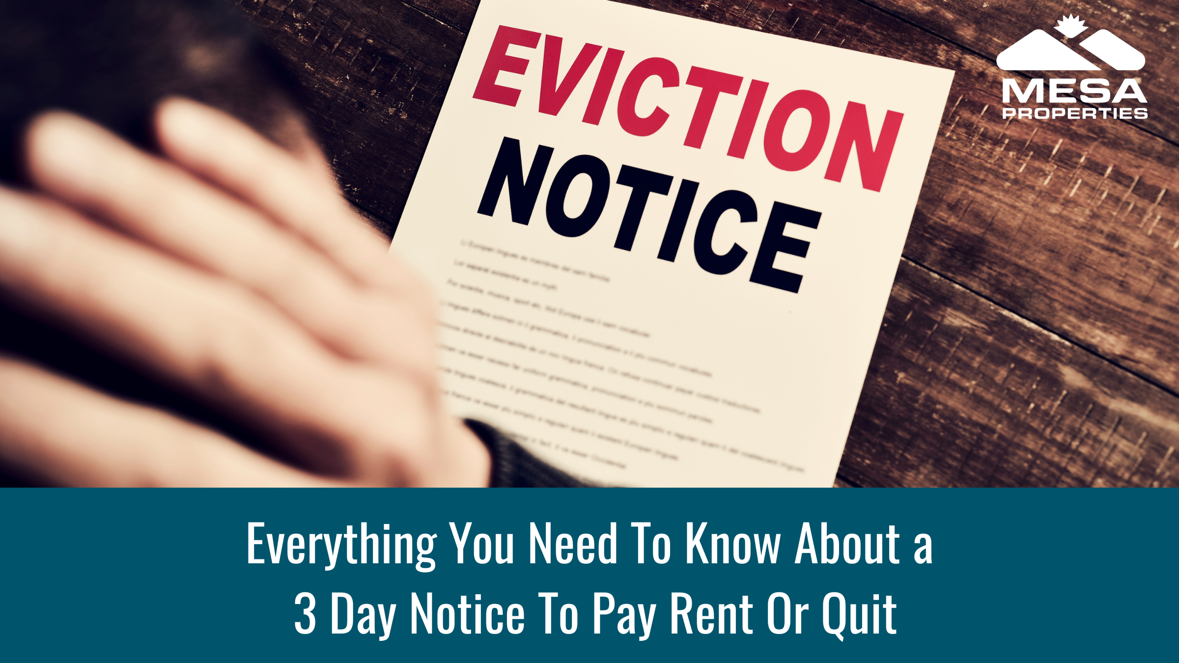 Everything You Need To Know About A 3 Day Notice To Pay Rent Or Quit